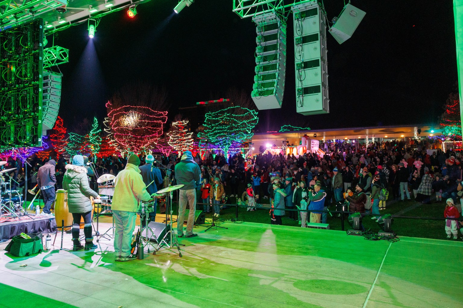 Tulsans gather for Lights On: Glow on the Green